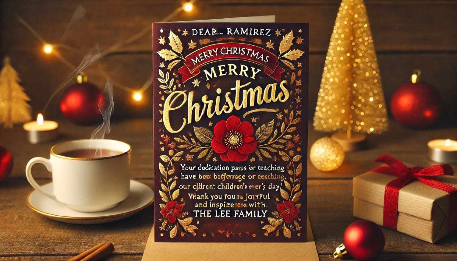 How To Write The Perfect Christmas Card Message For Your Teacher