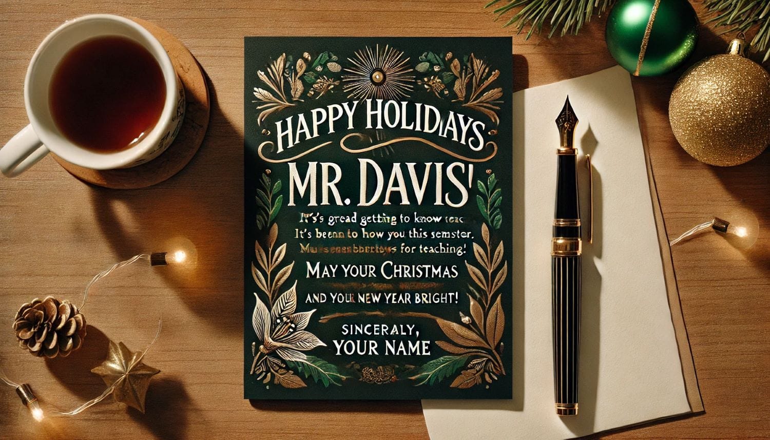How To Write The Perfect Christmas Card Message For Your Teacher