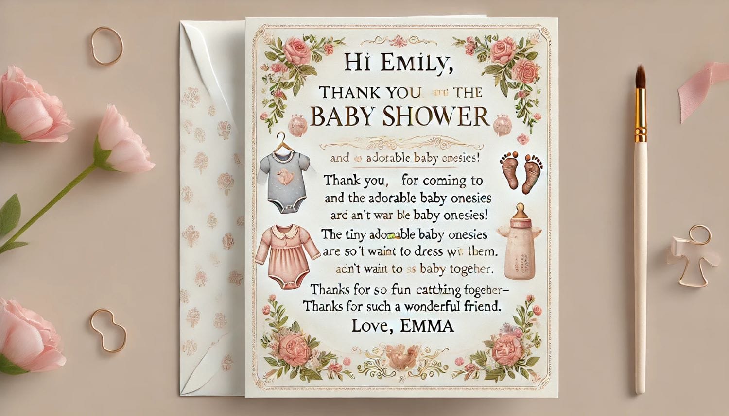 Ideas for Baby Shower Thank-You Cards: What to Write and Say with Examples